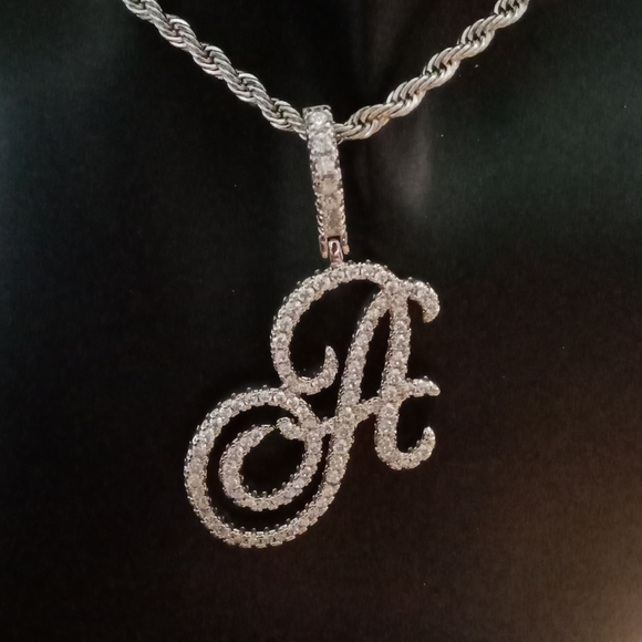 Jewelry | Initial A Necklace With Cubic Zirconia | Poshmark
